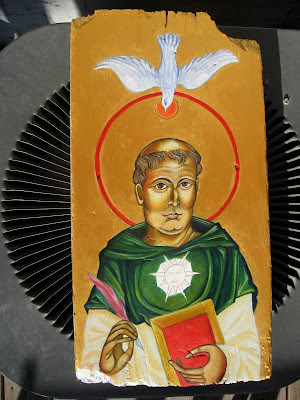Beard of Moss: St. Thomas Aquinas Icon Progress