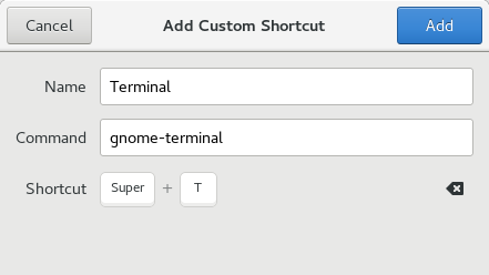 Membuat Shortcut Keyboard Terminal di CentOS 7