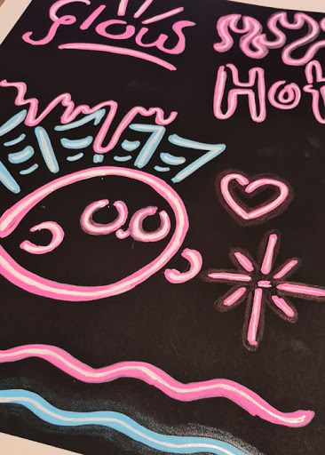 How to Paint a Fake Neon Lights Sign | TIKTOK ART DIY TREND | Now thats ...