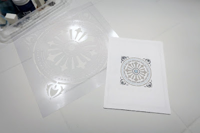 How To: Stencil Paint a Ceramic Tile Floor. (The Cheaper Way ...