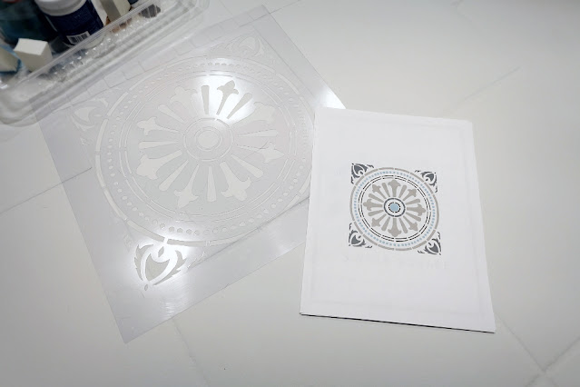 How To: Stencil Paint a Ceramic Tile Floor. (The Cheaper Way ...