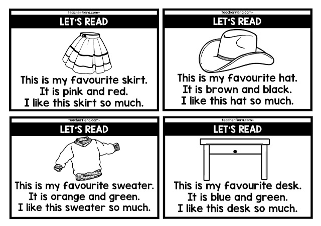 teacherfiera.com: READING CARDS. LET'S READ