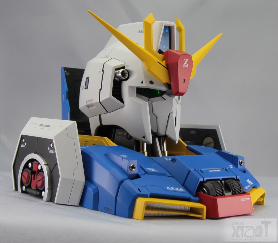 GUNDAM GUY: 1/48 Zeta Gundam Head Display Stand - Custom Build with LEDs
