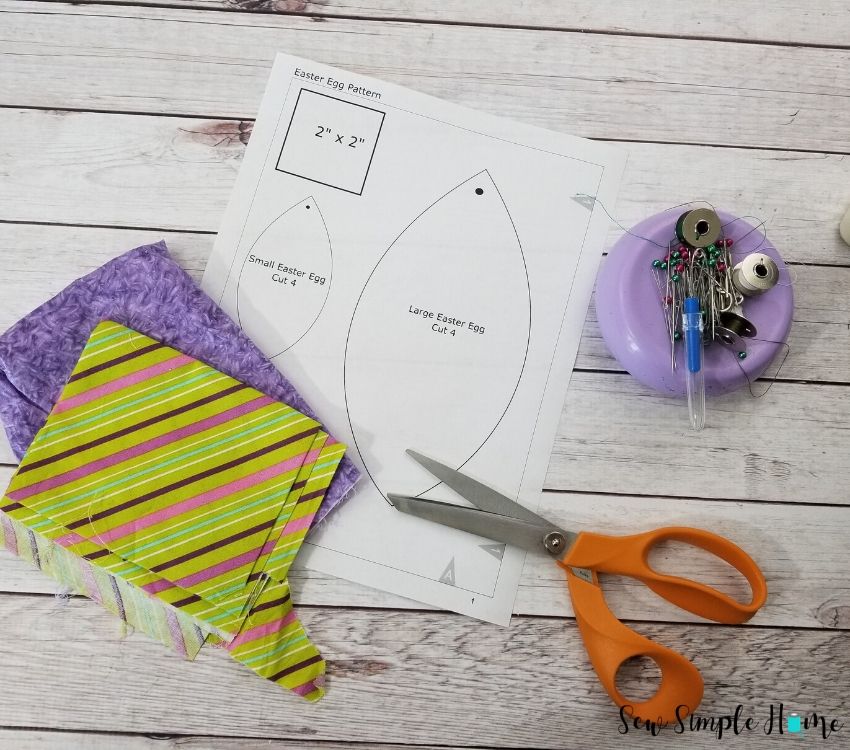 Simple Fabric Easter Egg Tutorial + Free Pattern | Sew Simple Home