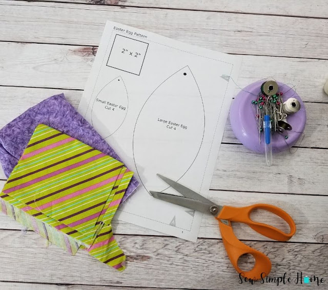 Simple Fabric Easter Egg Tutorial + Free Pattern | Sew Simple Home