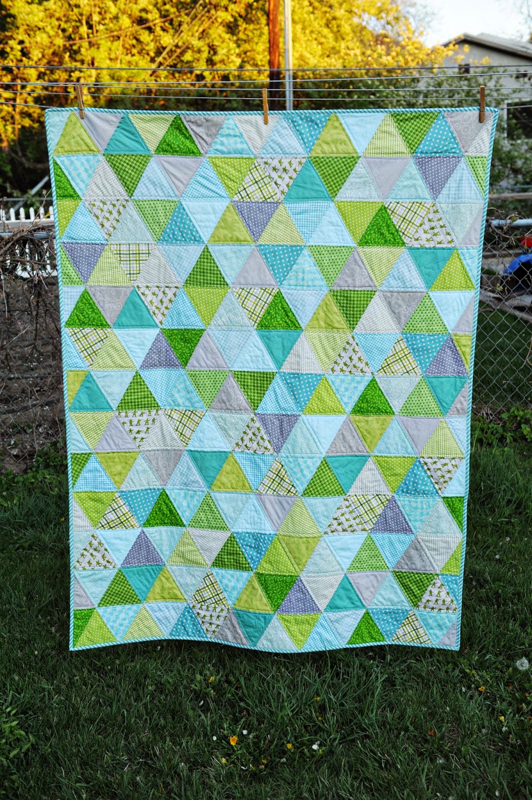 Scrappy Threads: Spring Triangles