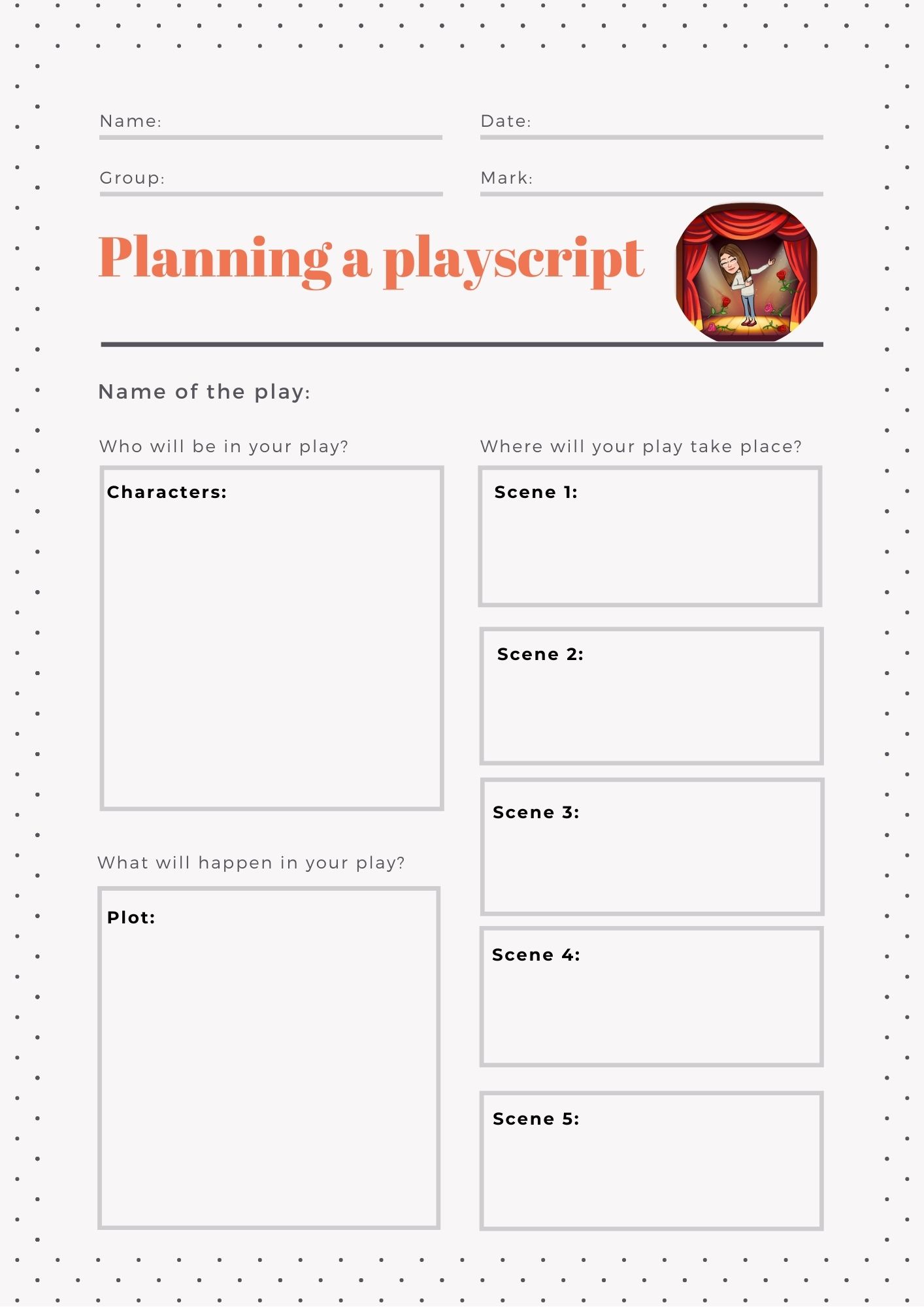 Play Manuscript Template