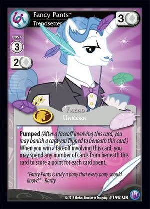 MLP Fancy Pants, Trendsetter CCG Cards | MLP Merch