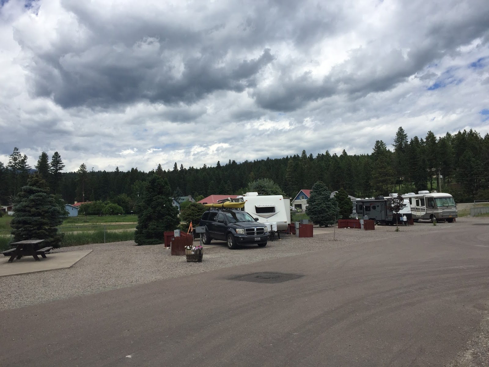 BLUE SKY AHEAD: Edgewater RV Resort, Lakeside, Montana