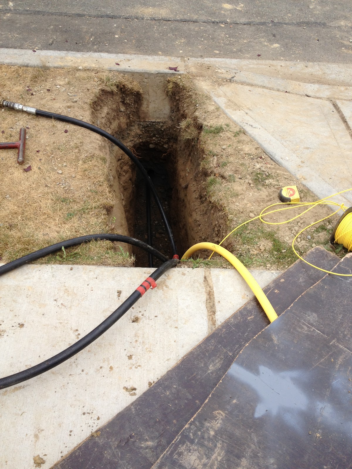 Building our dream home, from the ground up: Progress photos - gas main ...