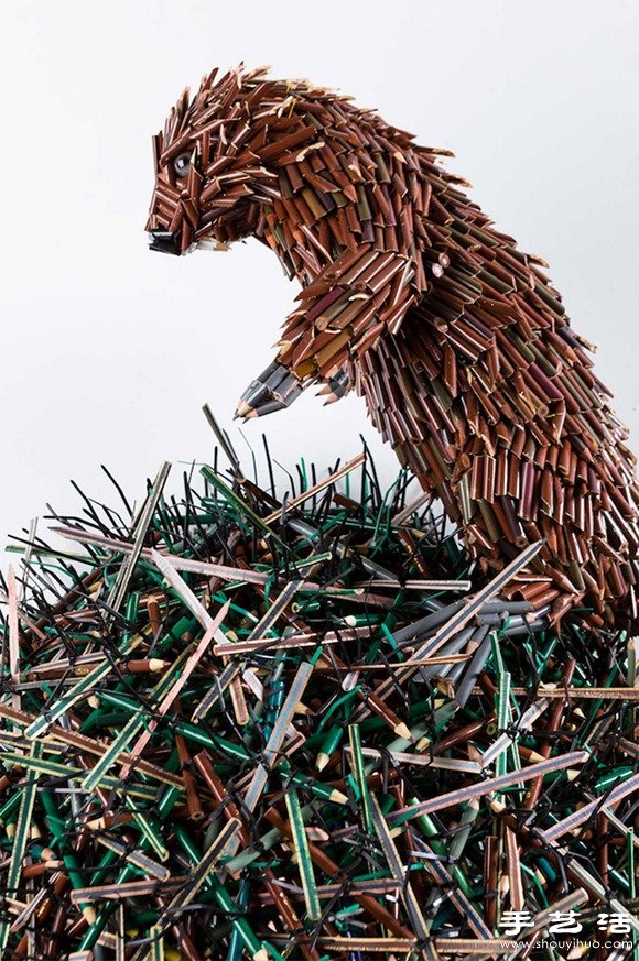 Color Pencil Diy Creative Sculpture | DIY Talent