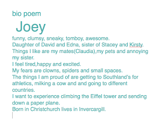 Joey@Enrich: My bio poem.