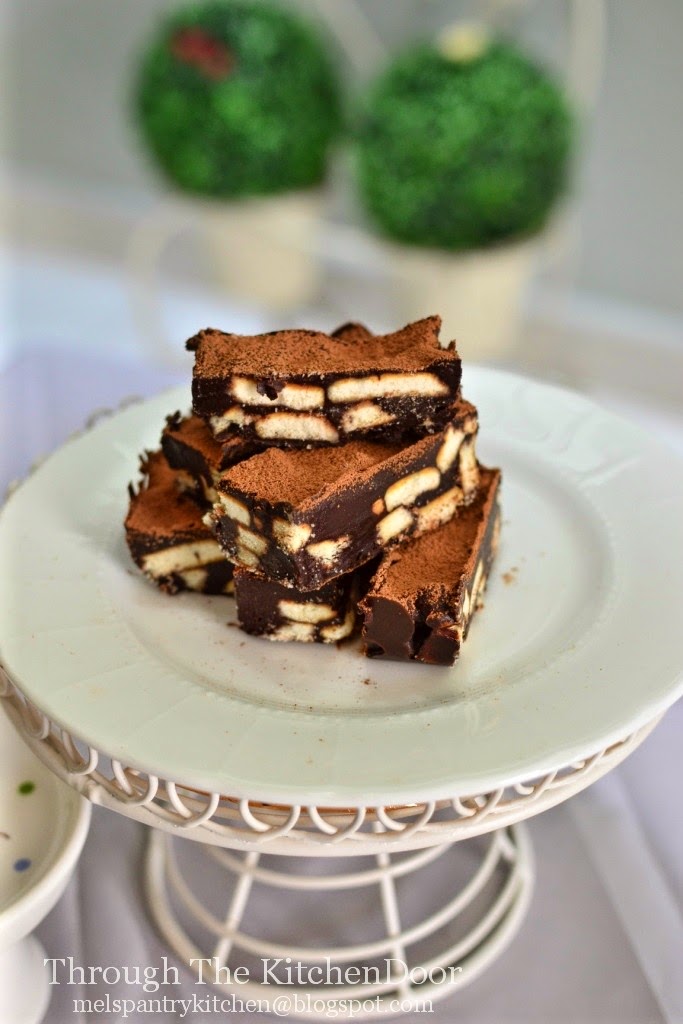 Through The Kitchen Door: Chocolate Biscuits Slice
