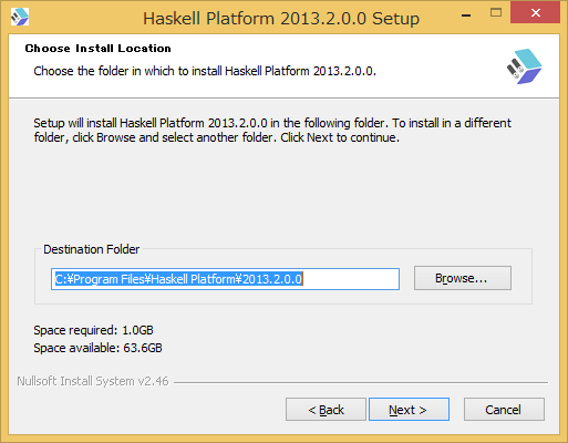 Haskell Platform 2013200 をインストール
