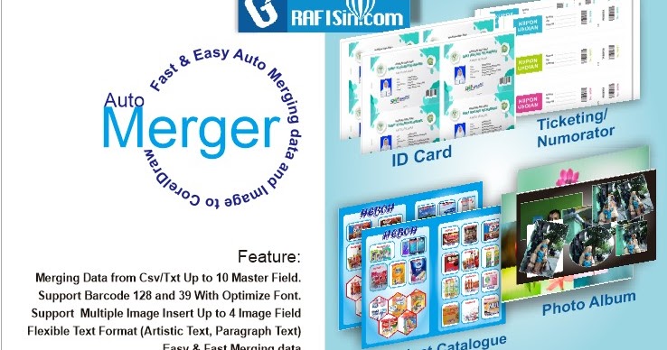 Macro Auto Merger : Fast Merging Data, Barcode and Multiple Image for CorelDraw