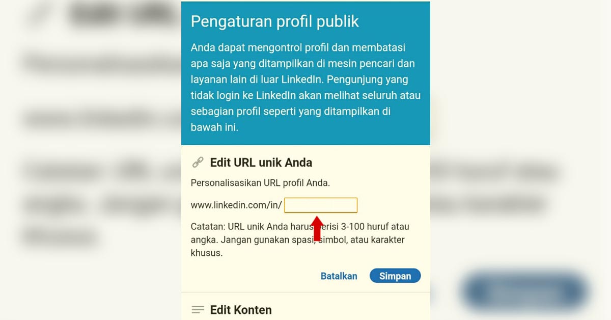 Cara Mengganti atau Custom Alamat URL Profil LinkedIn