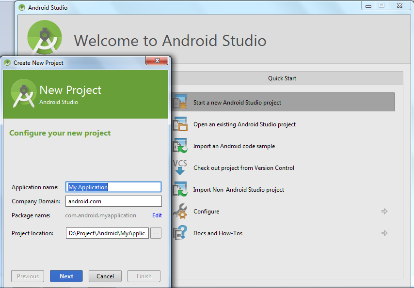 Membuat Project dengan Android Studio