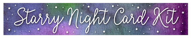 three umbrellas: More Starry Night Card Kit Inspiration