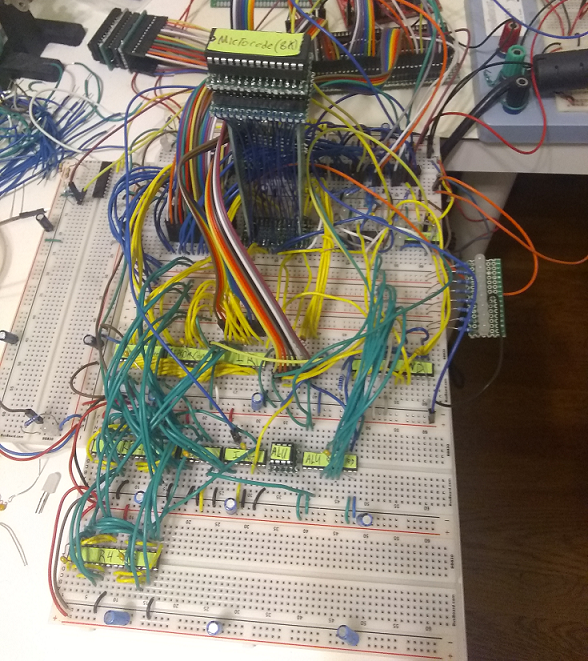 Joldosh's Electronics Projects: 7400 Logic Calculator: Breadboarding