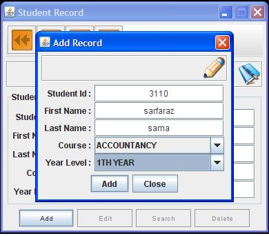 Student Record Management System Development on JAVA swing - JAVA ...