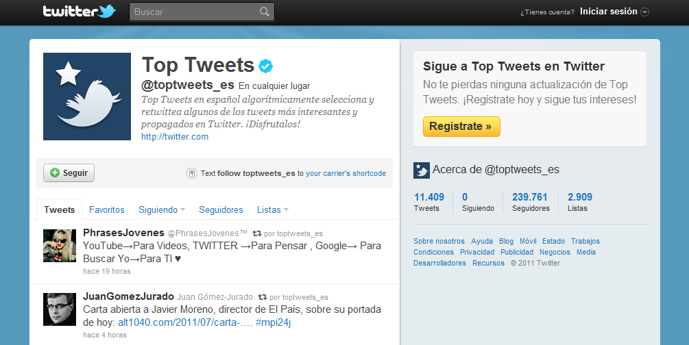 Escribo y sólo escribo: TopTweets: los mejores tweets en español en un ...