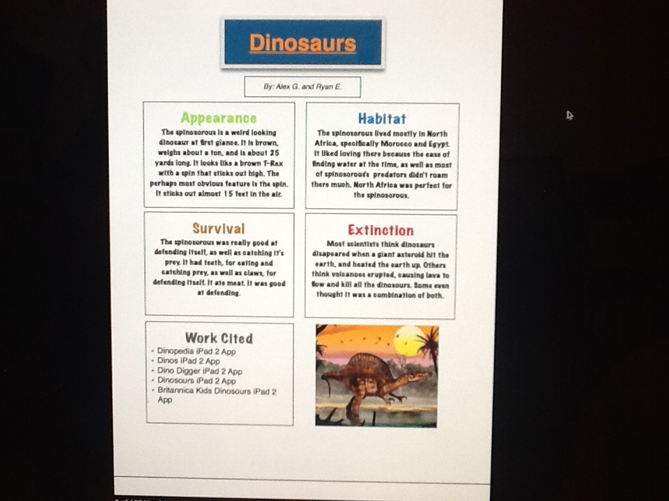 iPads in Action: Dinosaur Project - Collaborative Process
