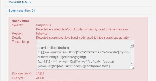 Quttera web security blog: Malicious hidden iframe downloads content ...