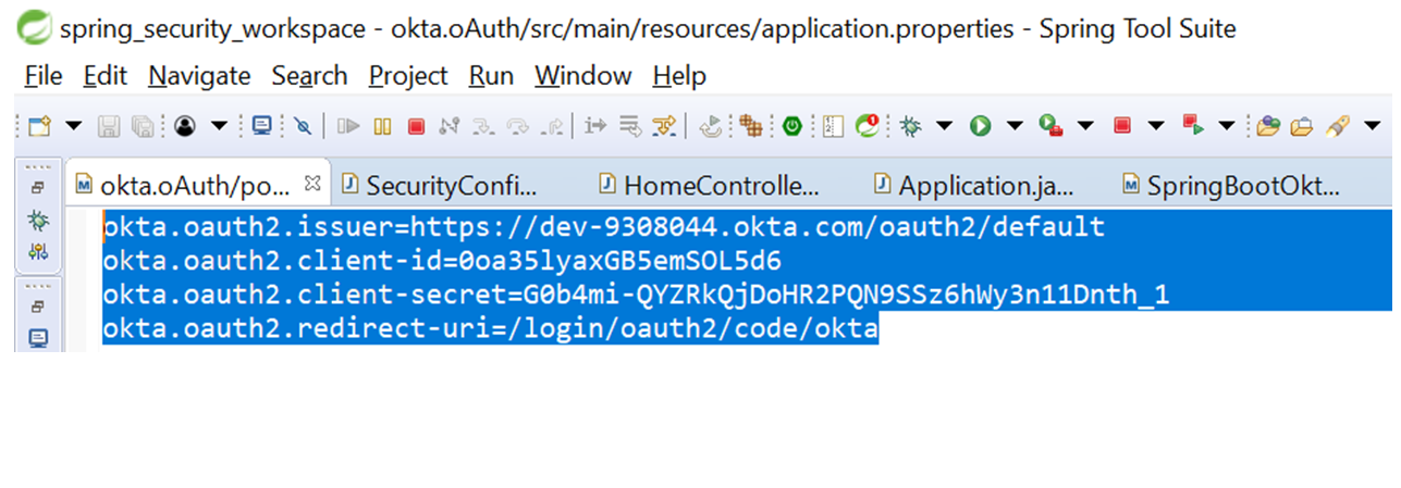 Springboot Okta Oauth20 Openid Secure A Spring Boot App Okta Oauth 20openid Connect 1713