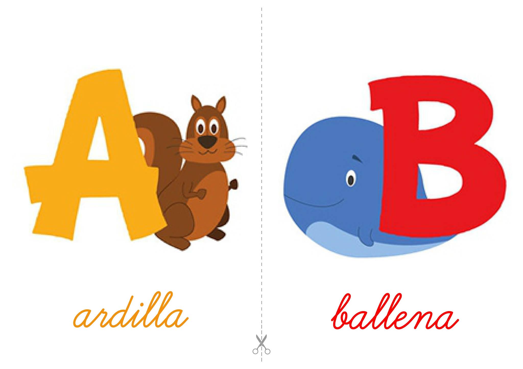 Material Educativo: Letras animadas del ABECEDARIO para la lectura infantil