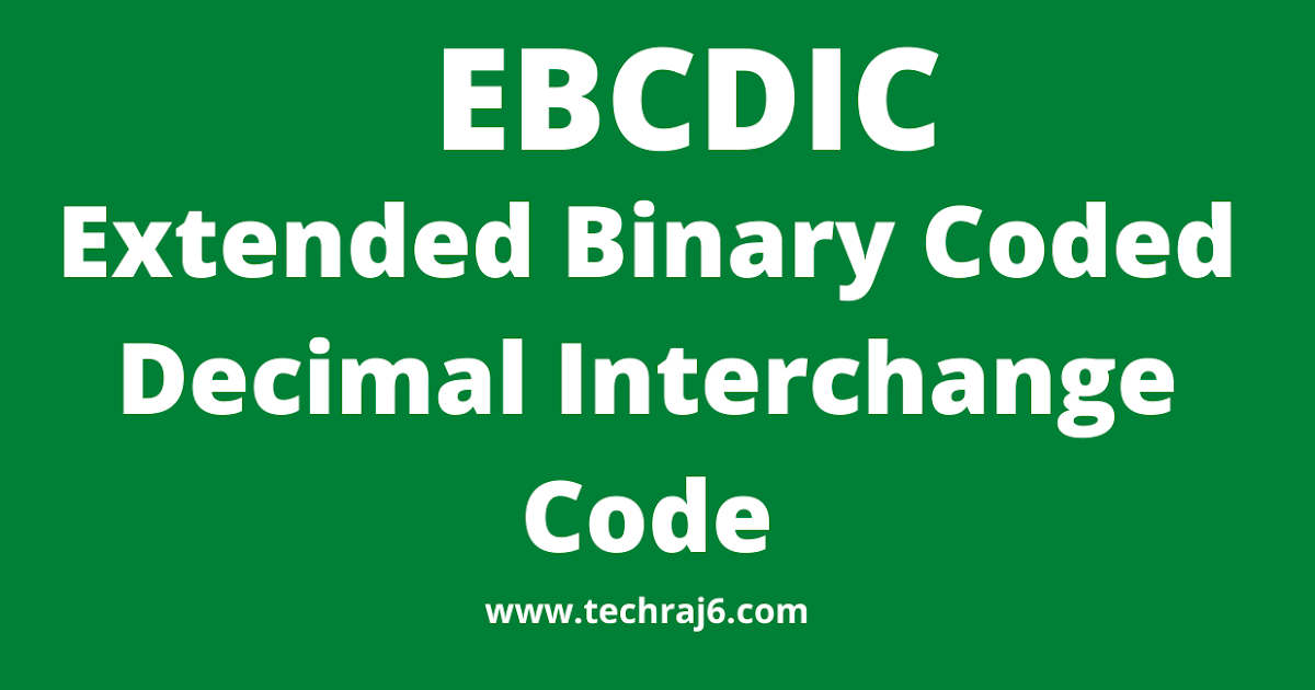 EBCDIC full form,what is the full form of EBCDIC