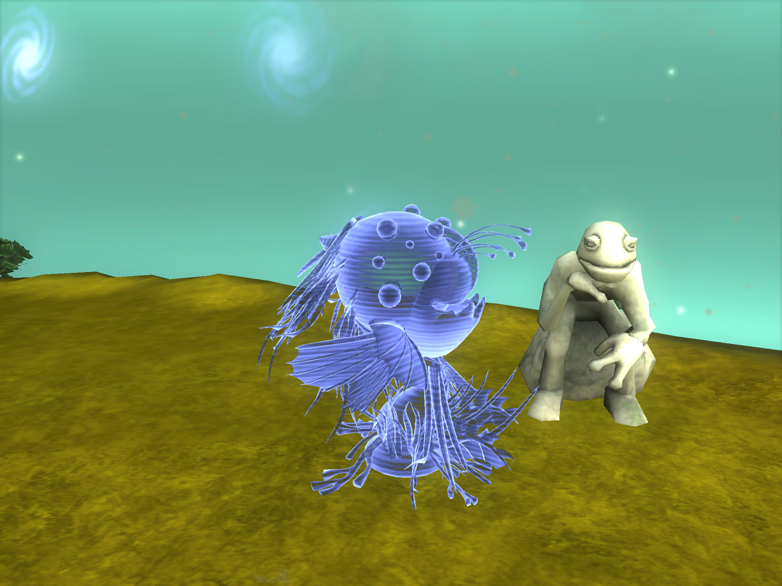 Dr. Theda's Crypt: Well,... Back Off to "Spore" after Friends Leave....