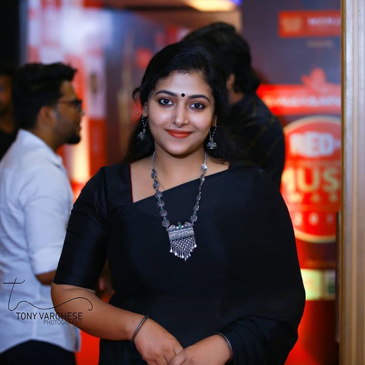 Anu Sitara in black transparent saree | Indian Filmy Actress