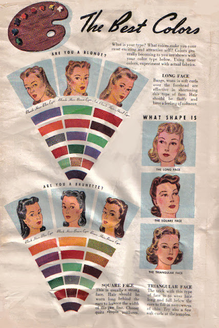 1940's Beauty: The Best Colors for Your Type / Va-Voom Vintage ...