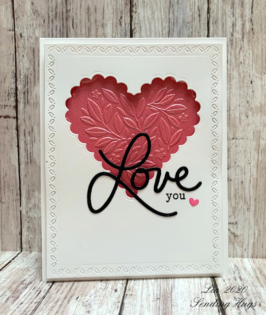 Sending Hugs: Some Embossed Valentines