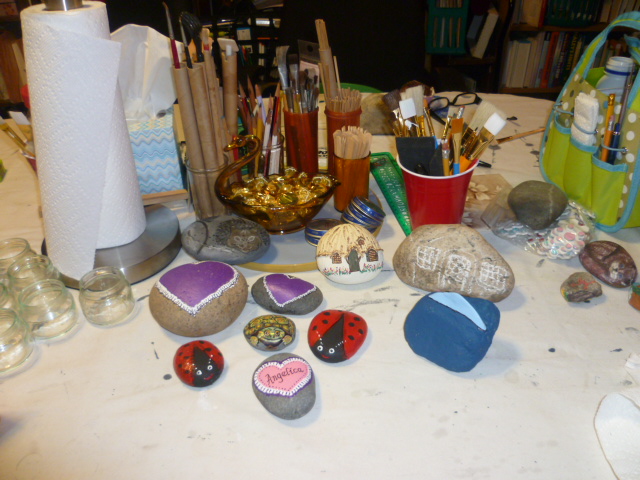 The Christensen's Camelot : Rock Painting Party