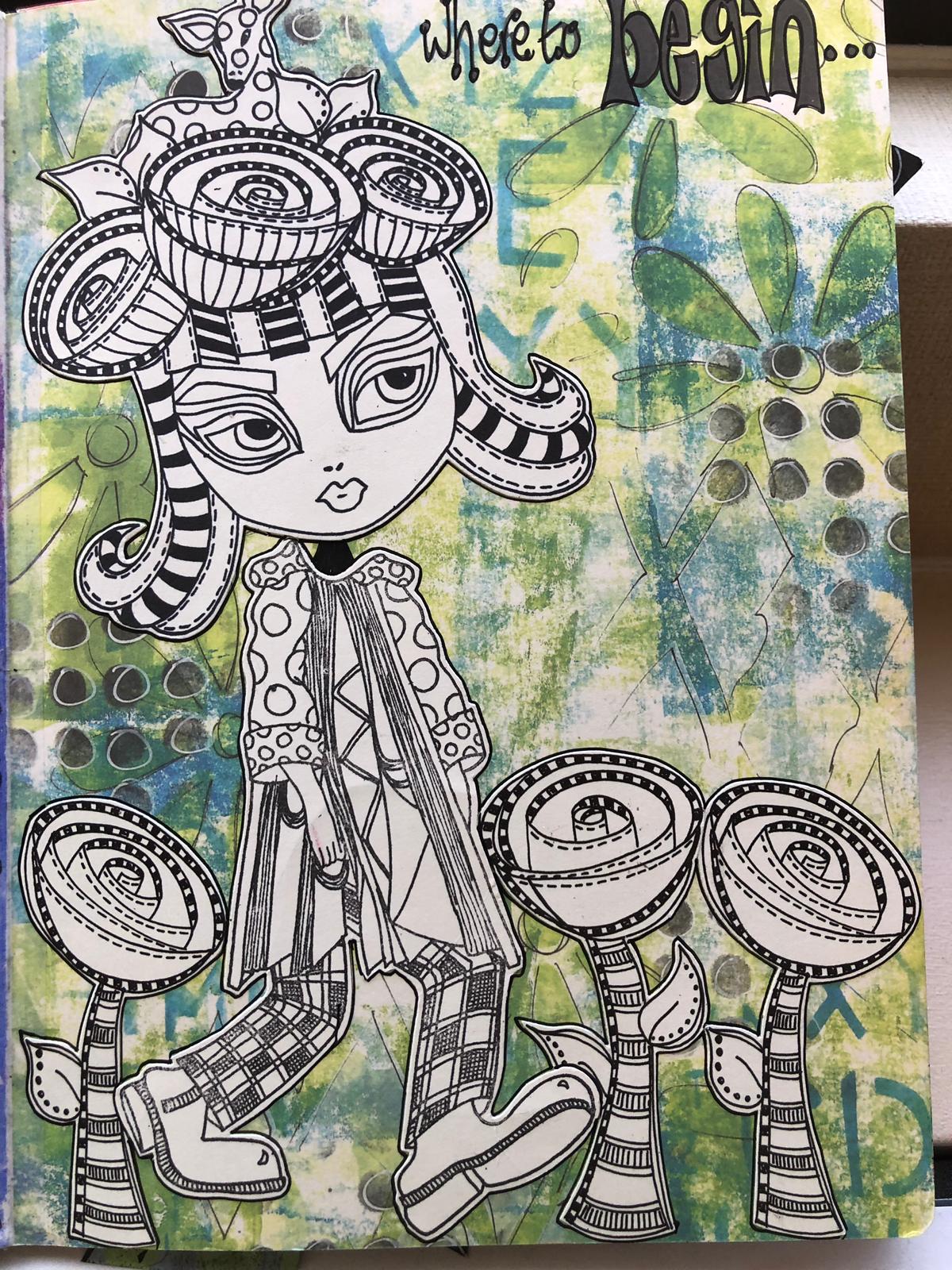 Dylan's Blog: Dylusions Journal Page Samples Featuring the New ...