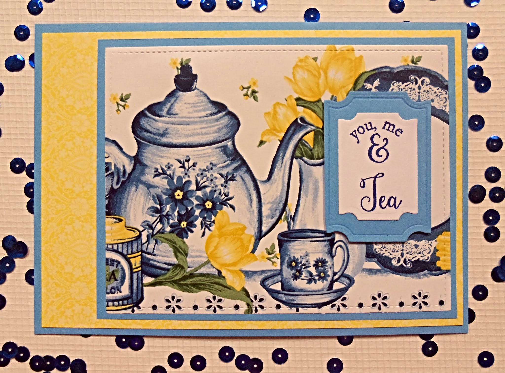Her Peaceful Garden: Tea-Themed Note Card Set