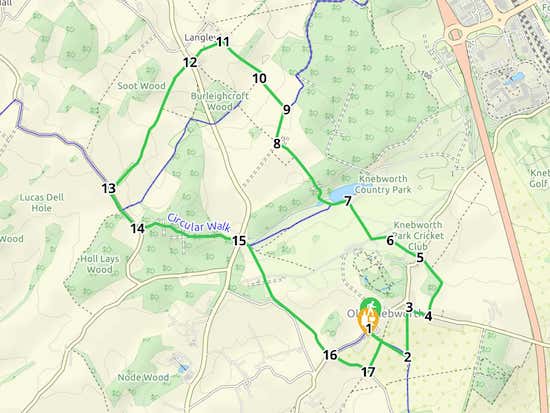 Hertfordshire Walker: Walk 156: Old Knebworth North Long Loop