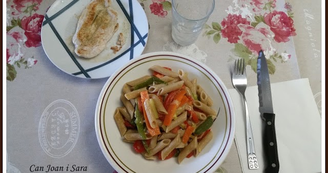 CAN JOAN I SARA: MACARRONES INTEGRALES CON VERDURAS
