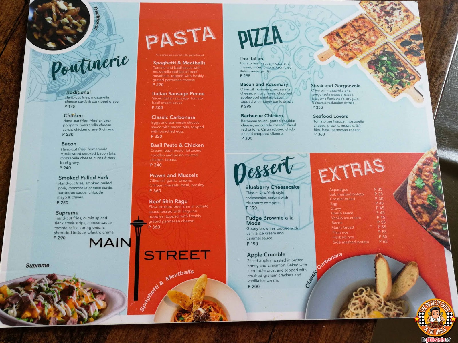 THE PICKIEST EATER IN THE WORLD: MAIN STREET'S AWESOME NEW MENU