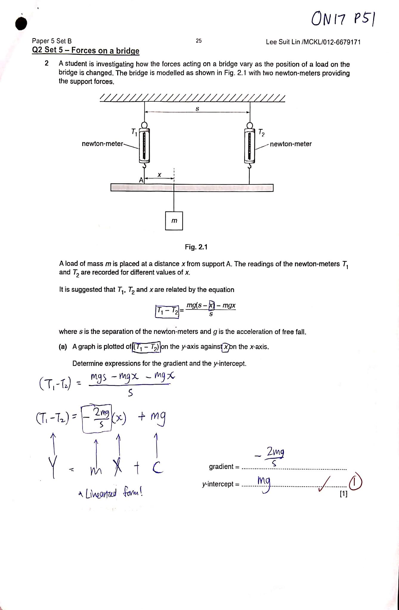 Cambridge A Level Physics: 2017