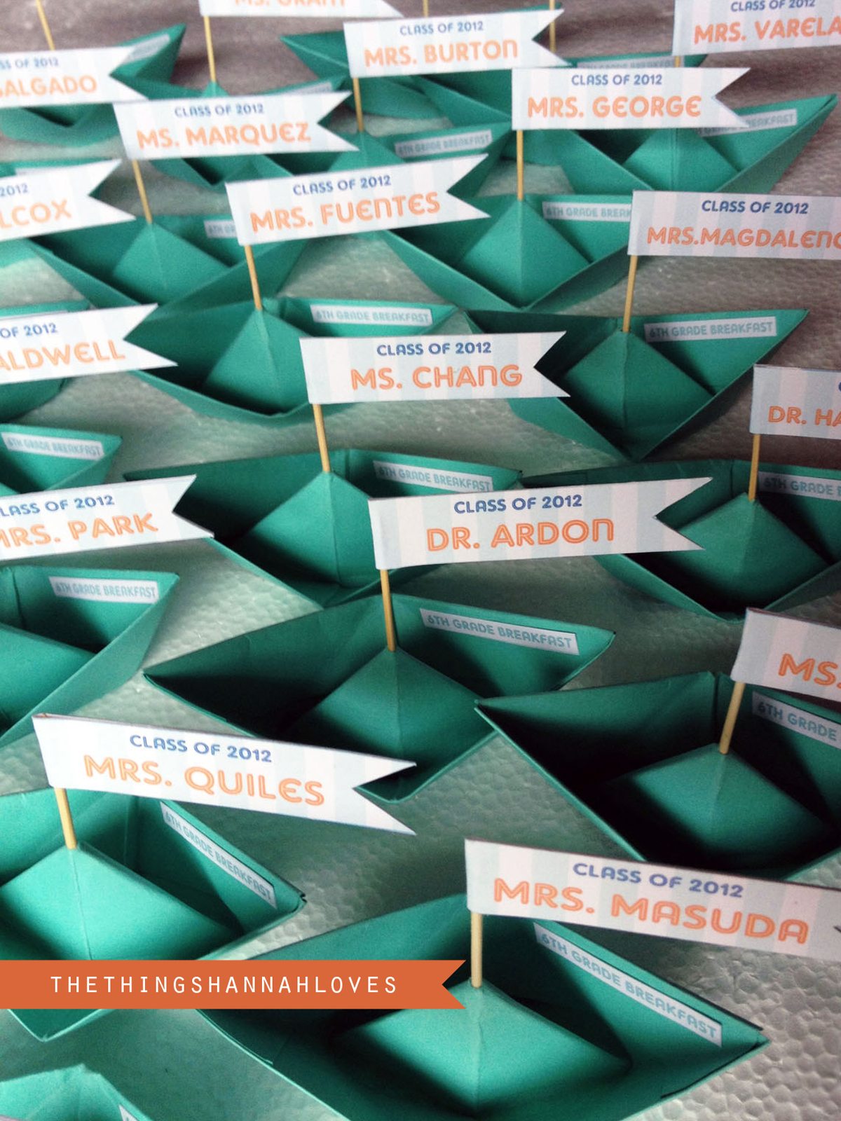 the things hannah loves: Sailboat Namecards