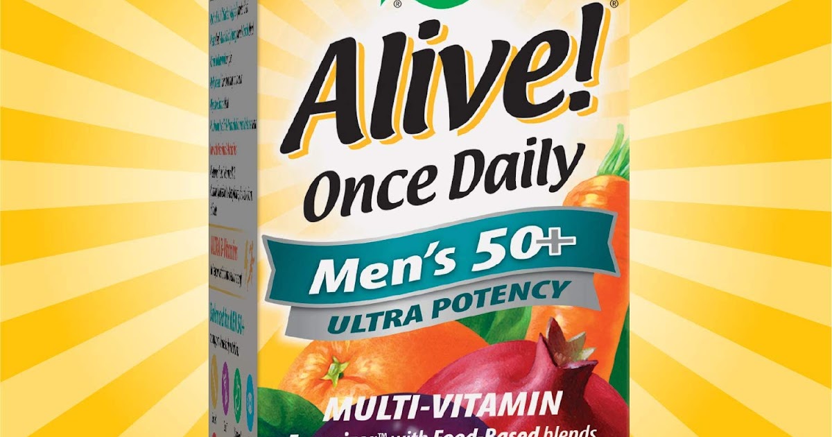 Alive Once Daily Men's 50+ Ultra Potency Tablets, 60 tabs by Nature's ...