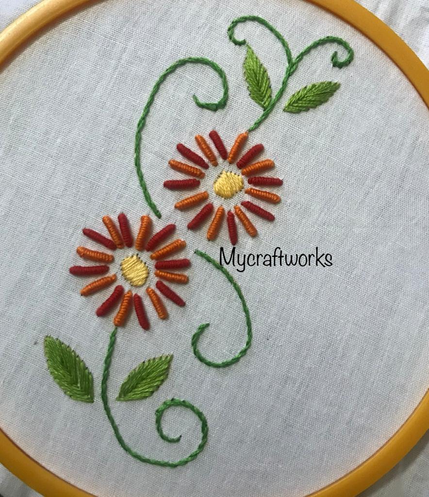 MY CRAFT WORKS: Easy Bullion Stitch flower