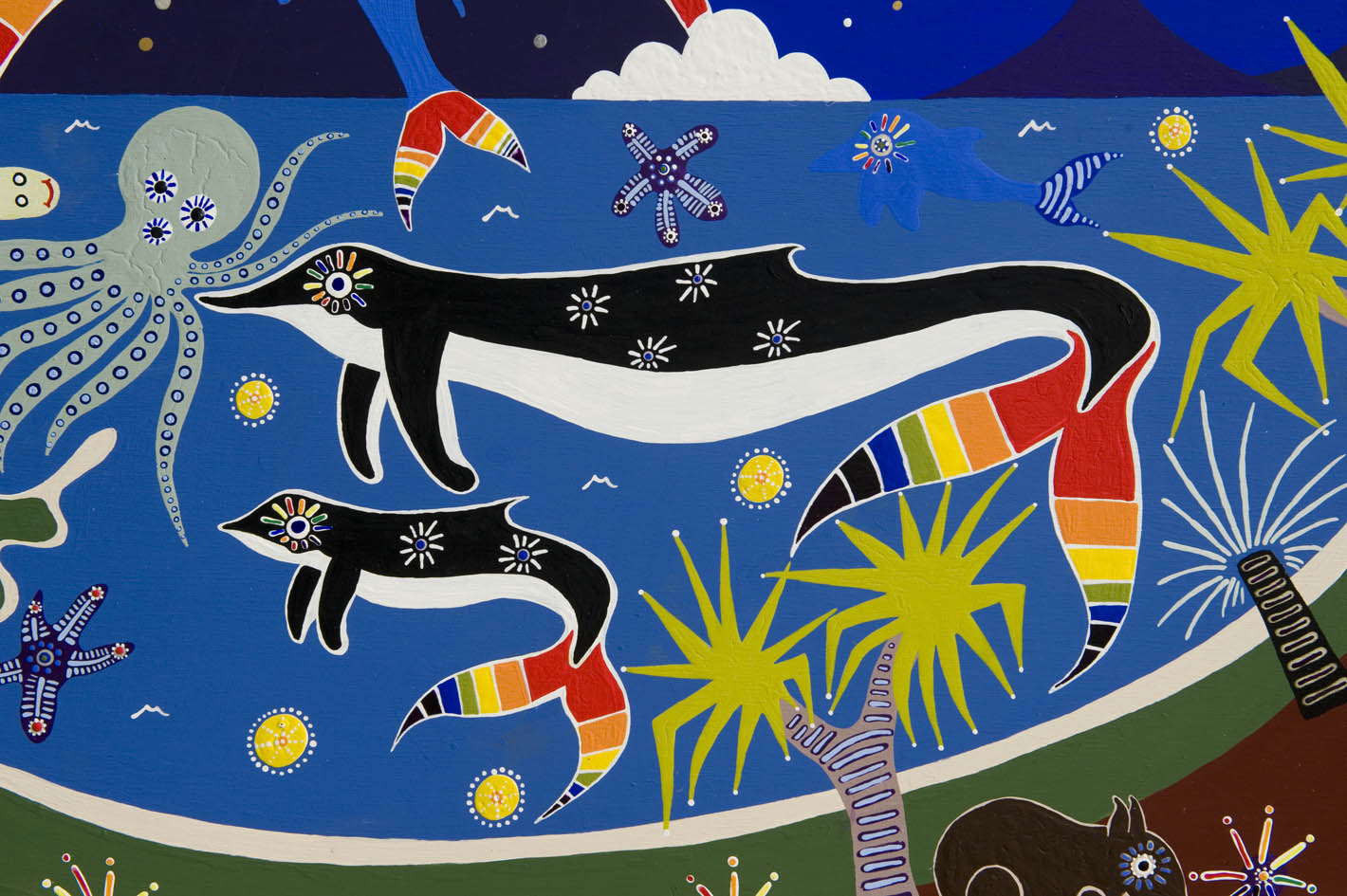 SYNTHAISSANCE CRYOBENTHICS: "DIRAWONG GONDWANA DREAMING" MURAL IN BYRON ...