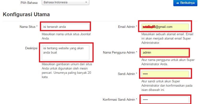 cara install joomla di localhost menggunakan xampp - dunia-belajar.com