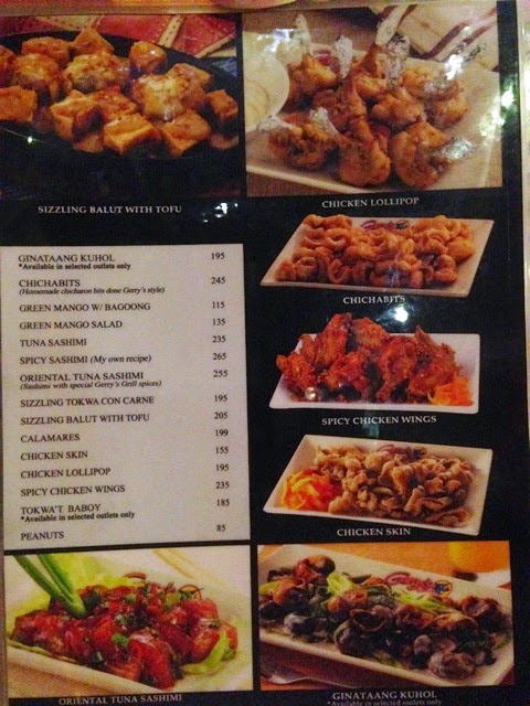 ERICJAZ FOODIES: GERRY'S GRILL RESTAURANT AND BAR