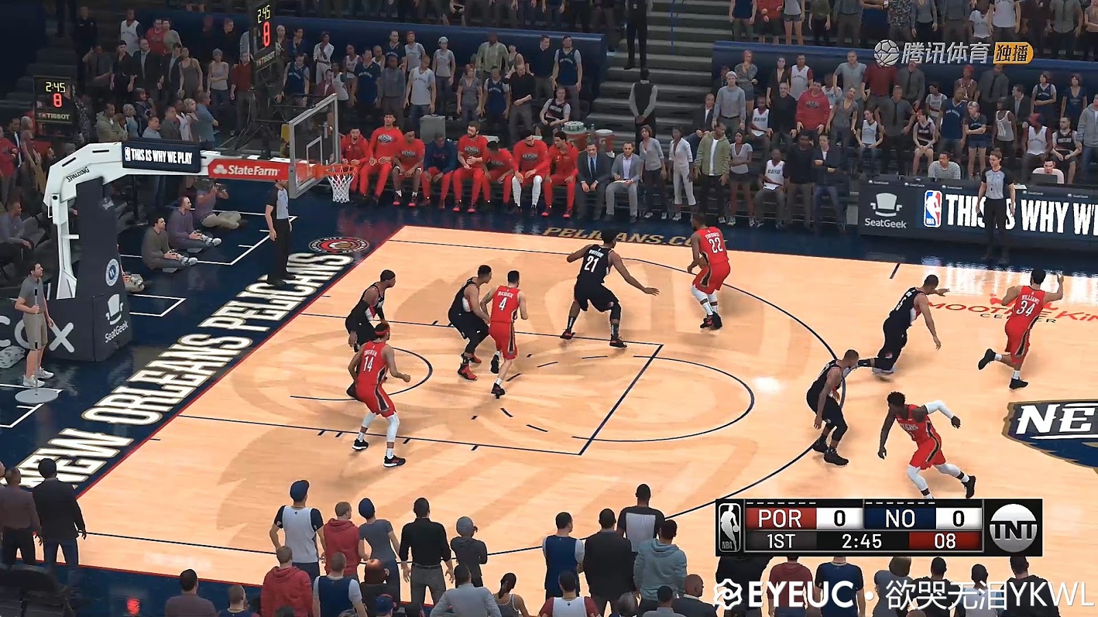 NBA 2K20 Realism Graphic Mod New Orleans Pelicans Arena by Looyh