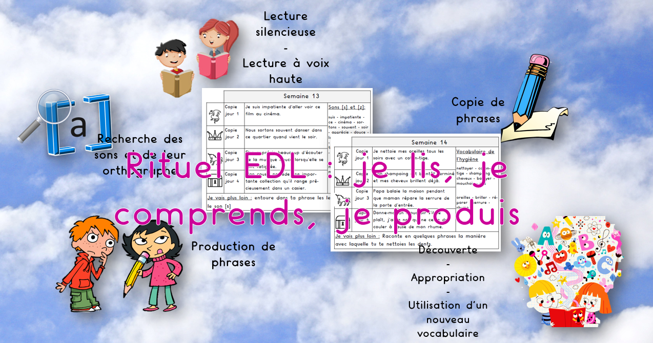 Les jeux de Jean Noël : Rituel EDL : je lis, je comprends, je produis