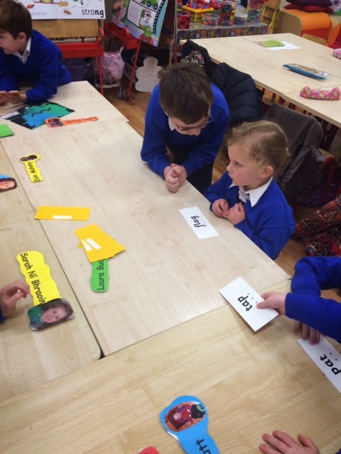 Kilflynn School Blog: Pair work with Junior Infants and First Class